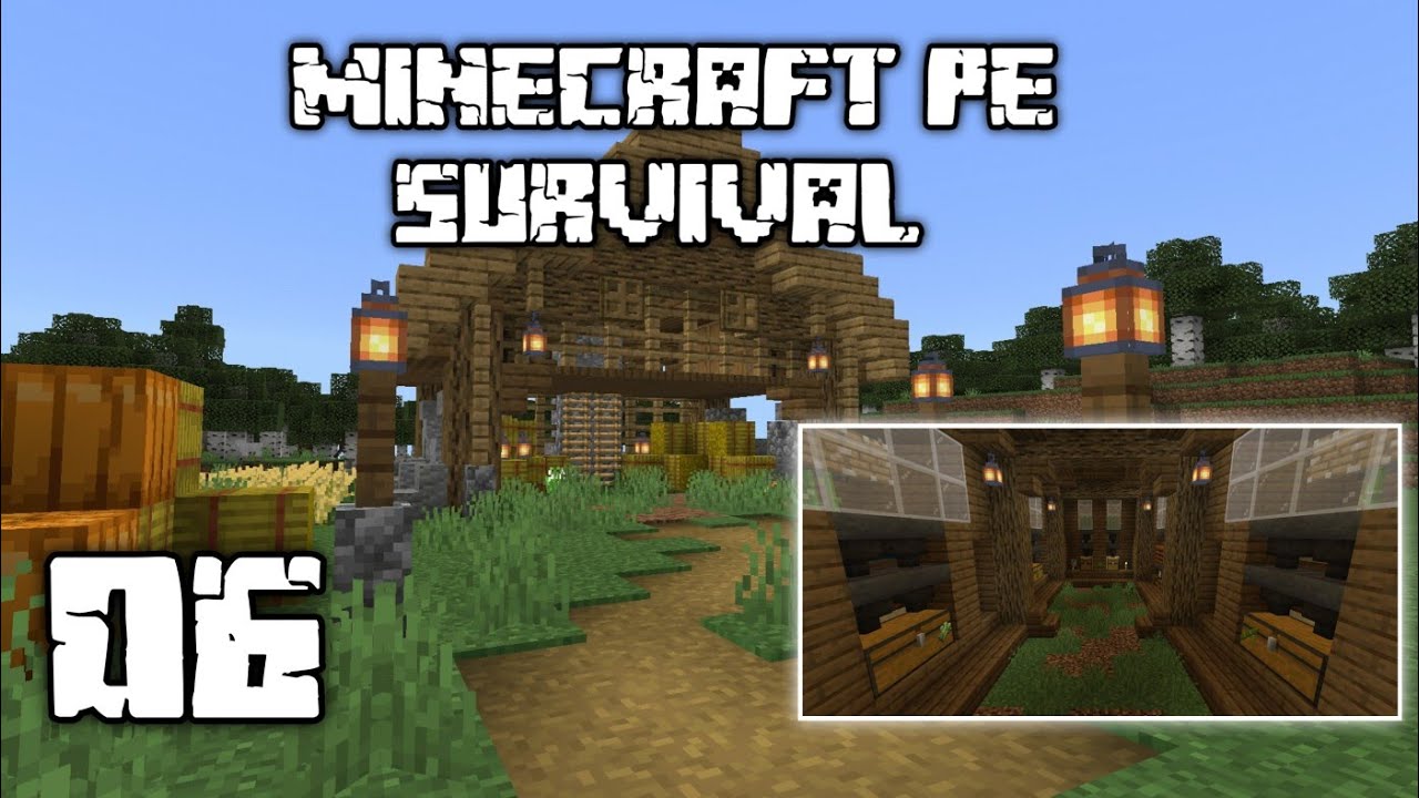 Ambar Ve Verimli Zerotick Bitki Farmları Minecraft PE Survival B06 ...