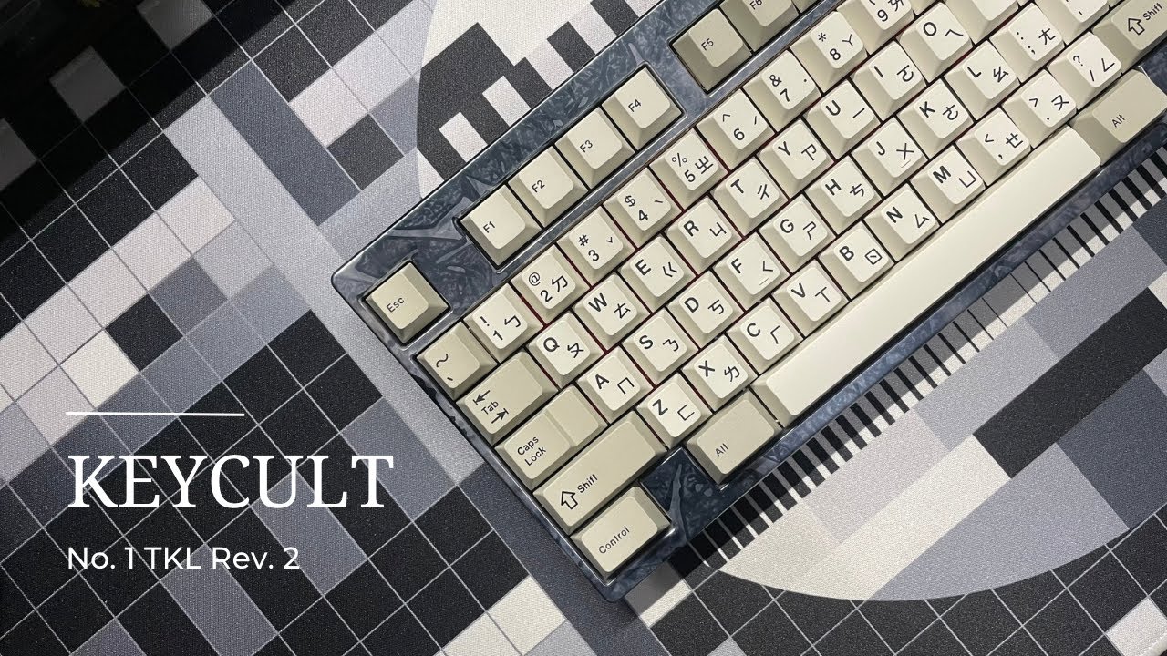Keycult No. 1 TKL Rev. 2 Typing Sounds – OP Black Switches - YouTube