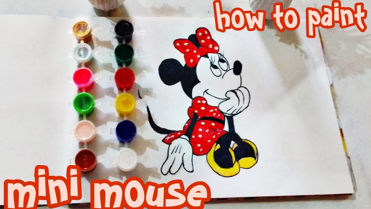 how to paint beautiful mini mouse sketch,minnie mouse | #art #drawing # ...