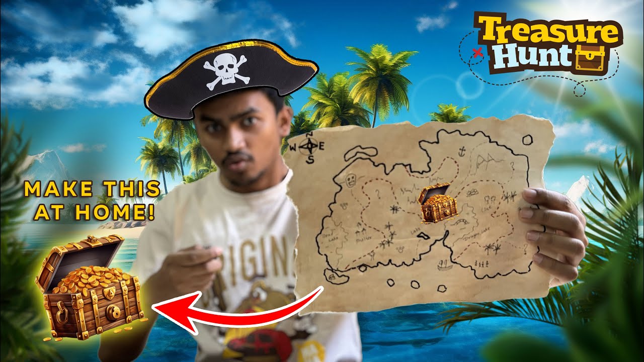 How to Make an Treasure MAP at Home | Pirate Treasure Map - YouTube