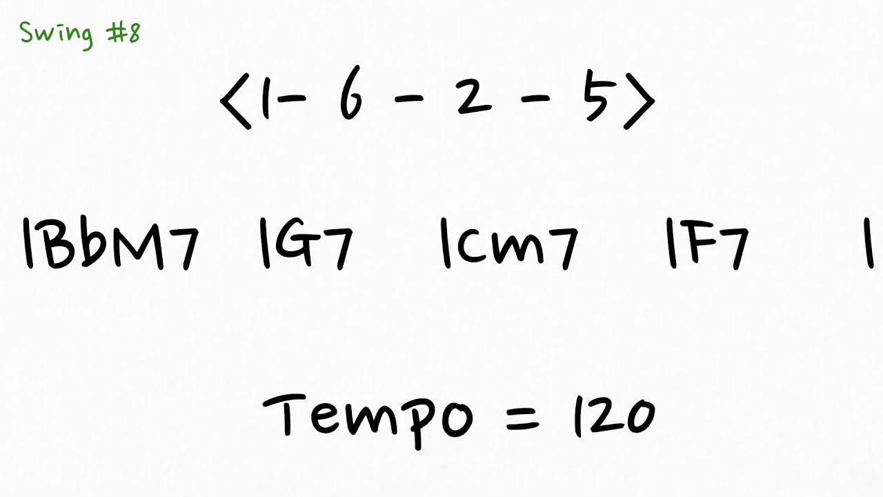 Bb Key 1-6-2-5 (Turn Around) Backing Track - YouTube