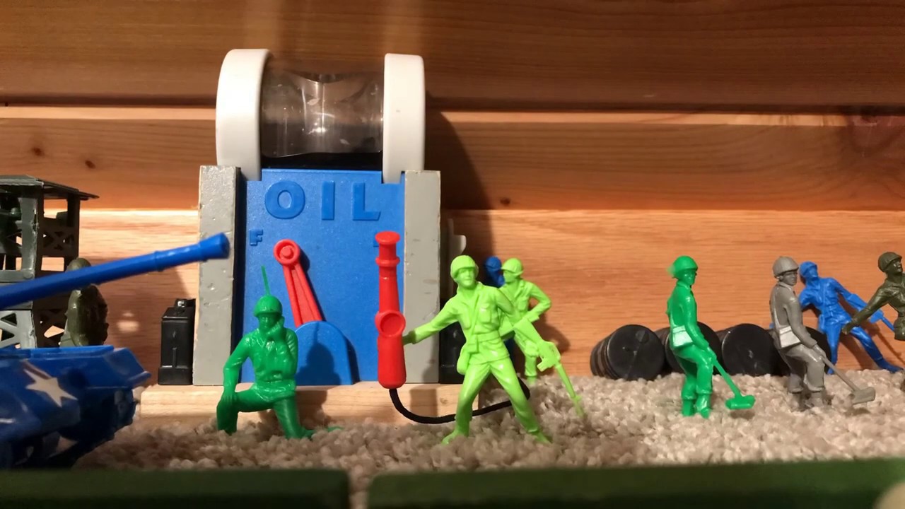 Plastic Army Men Stop Motion The Return of the Tan Tank - YouTube