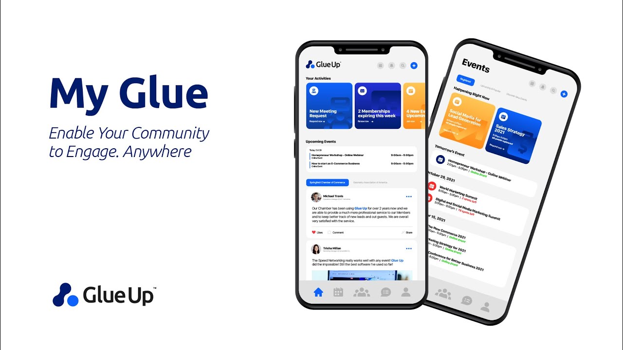 Enable Your Community to Engage Anywhere with Glue Up's My Glue App ...