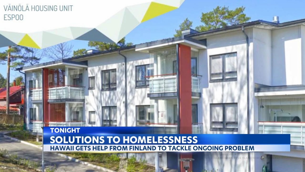 Finland delegation brings new homeless housing ideas to Hawaii - YouTube