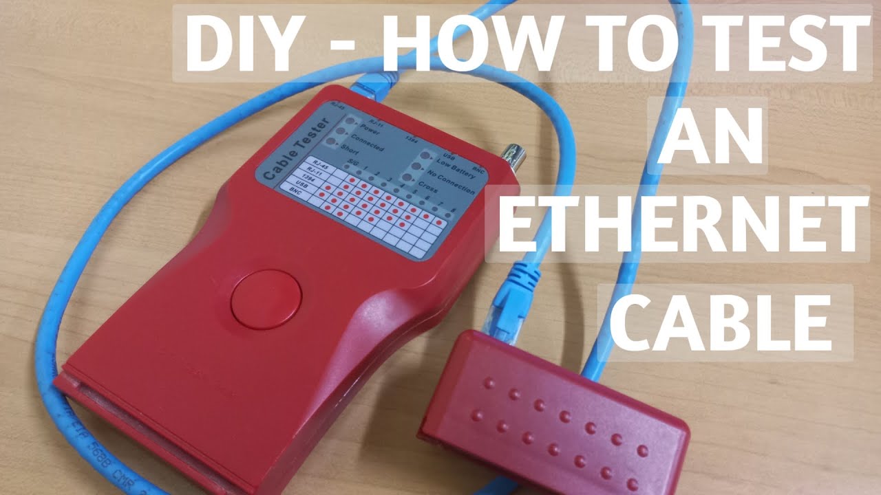 DIY How to Test an Ethernet Cable - YouTube