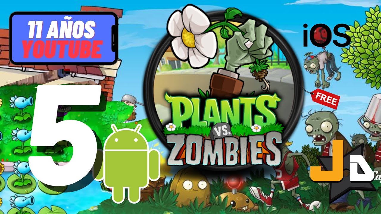 Plants VS Zombies Android FREE - Parte 5 - Niebla 1 - YouTube