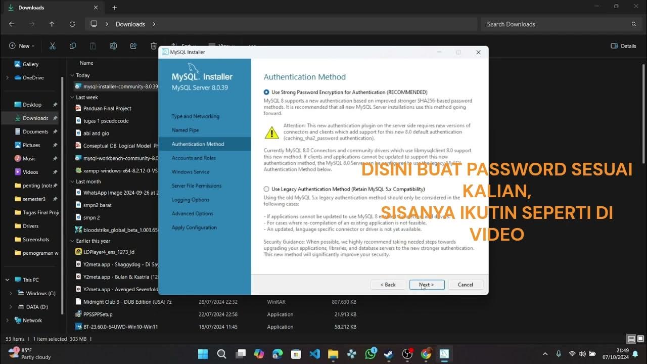 tatacara instalasi 1 DBMS(mysql) - Abi Albani - YouTube