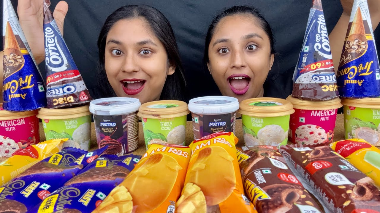 Eating Ice Cream 🥶Challenge woh v Iss Thandi Mousam|Ice Cream Challenge ...