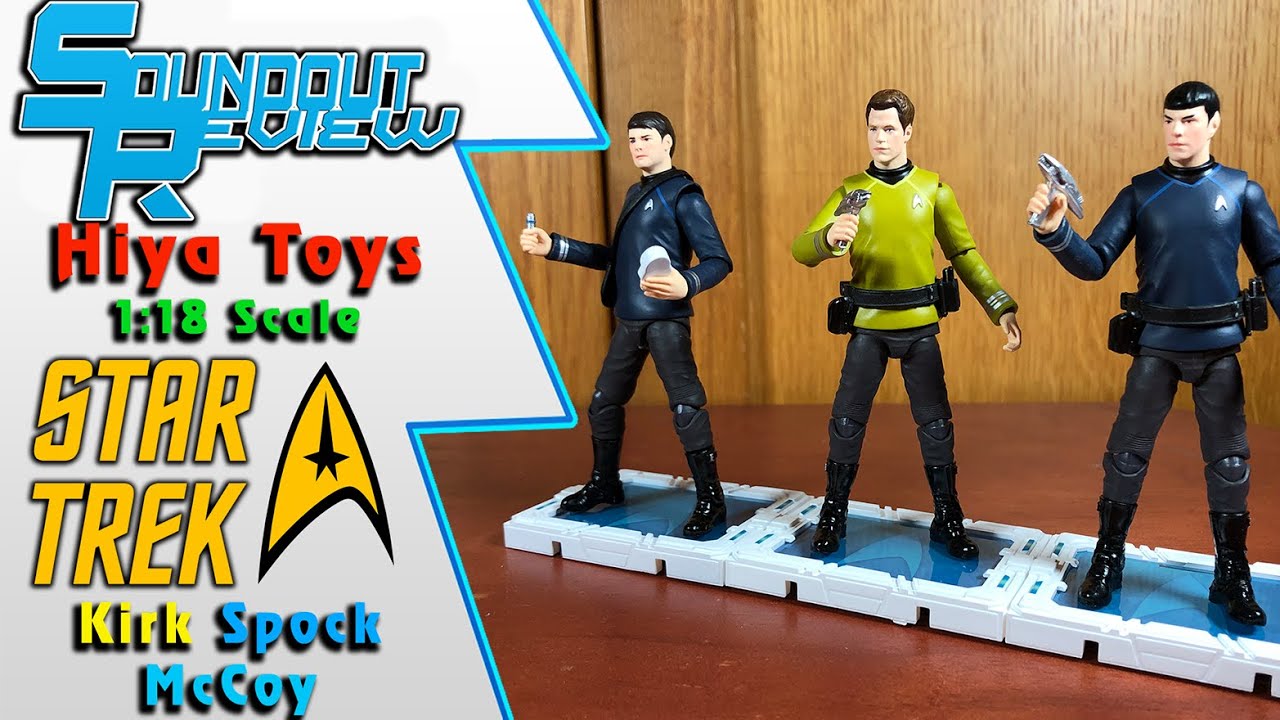 Star Trek Kirk, Spock & McCoy Action Figures (Hiya Toys Exquisite Mini ...