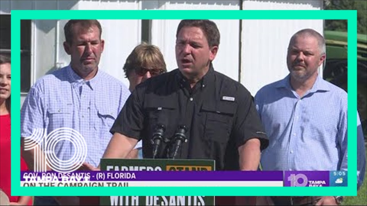 DeSantis endorsed by Florida Farm Bureau Federation FarmPac during a ...