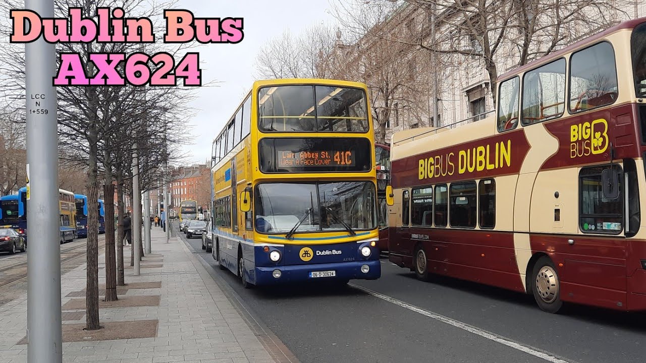 *Unusual* Dublin Bus AX624 passes by on a 41C to Abbey Street - YouTube