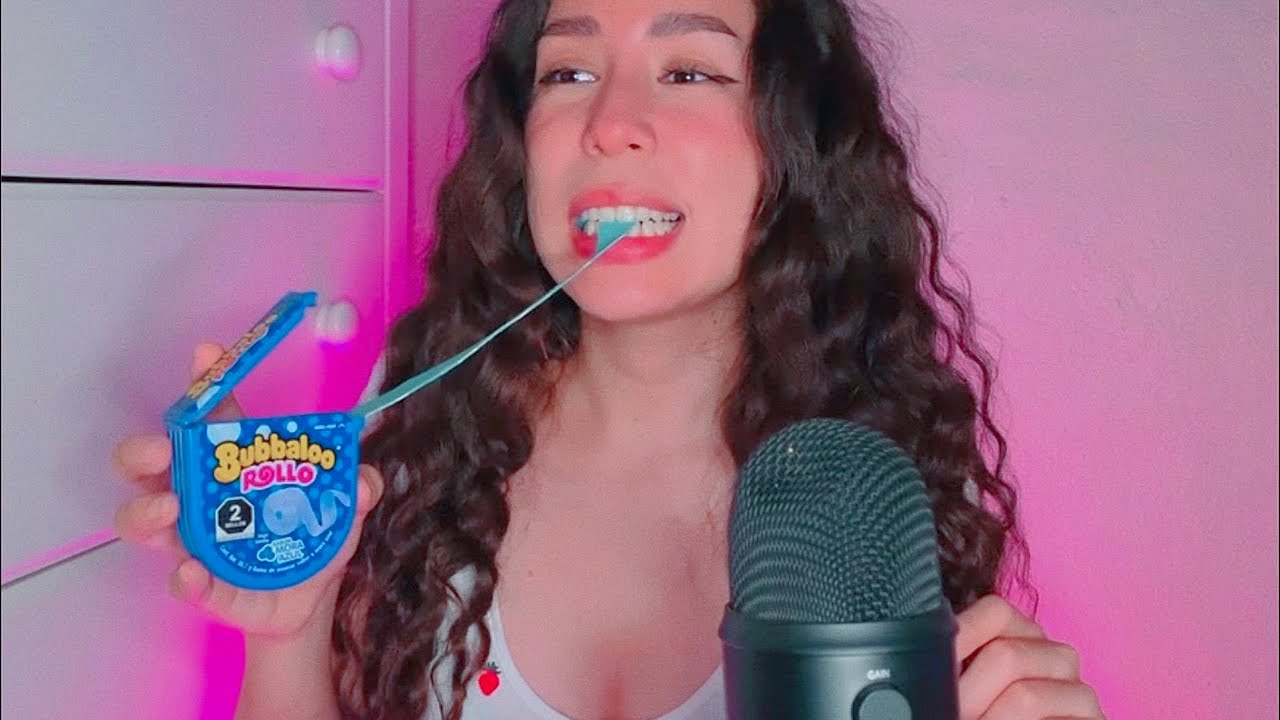 ASMR mascando chicle y hablando (chewing gum) - YouTube