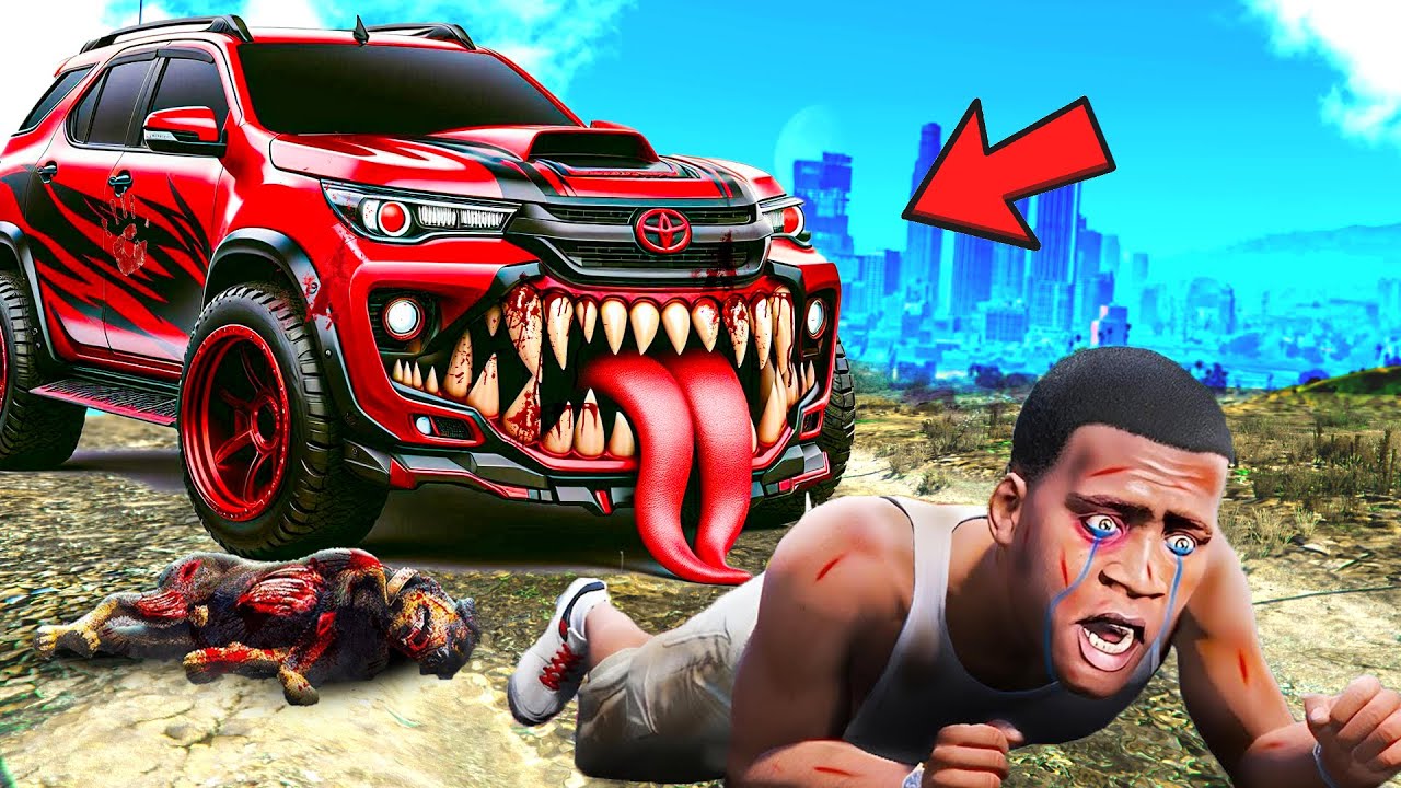 GTA 5 : FRANKLIN AND CHOP FOUND CURSED KILLER FORUTNER - YouTube