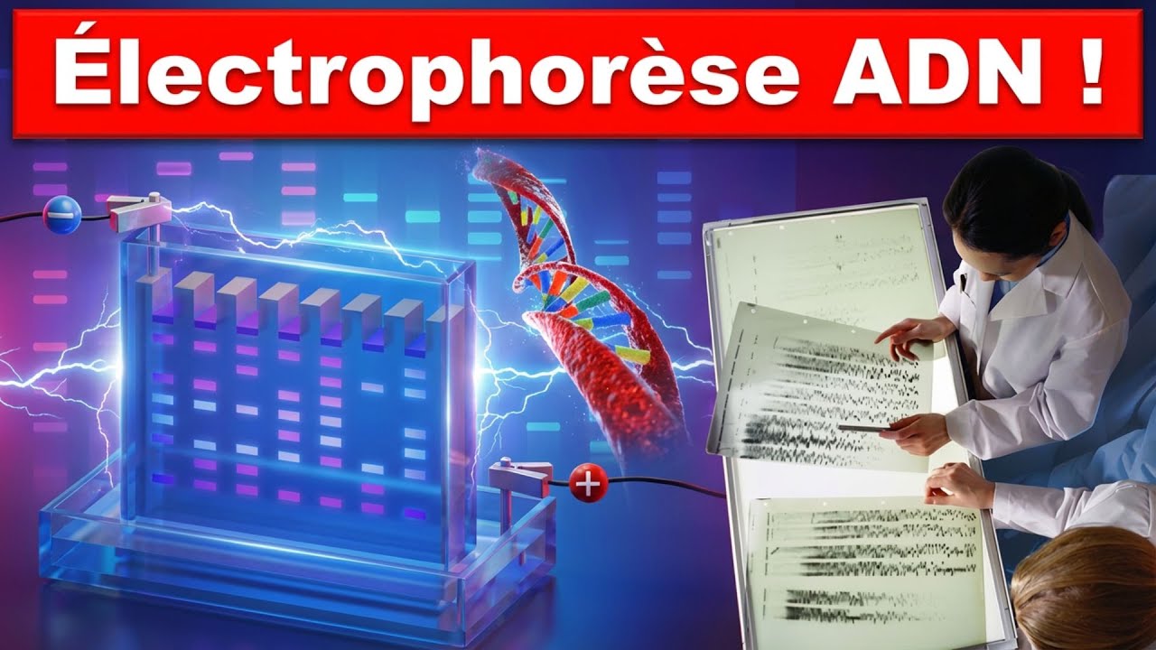Électrophorèse ADN sur gel d’agarose : méthode pas à pas ! 🧬 - YouTube