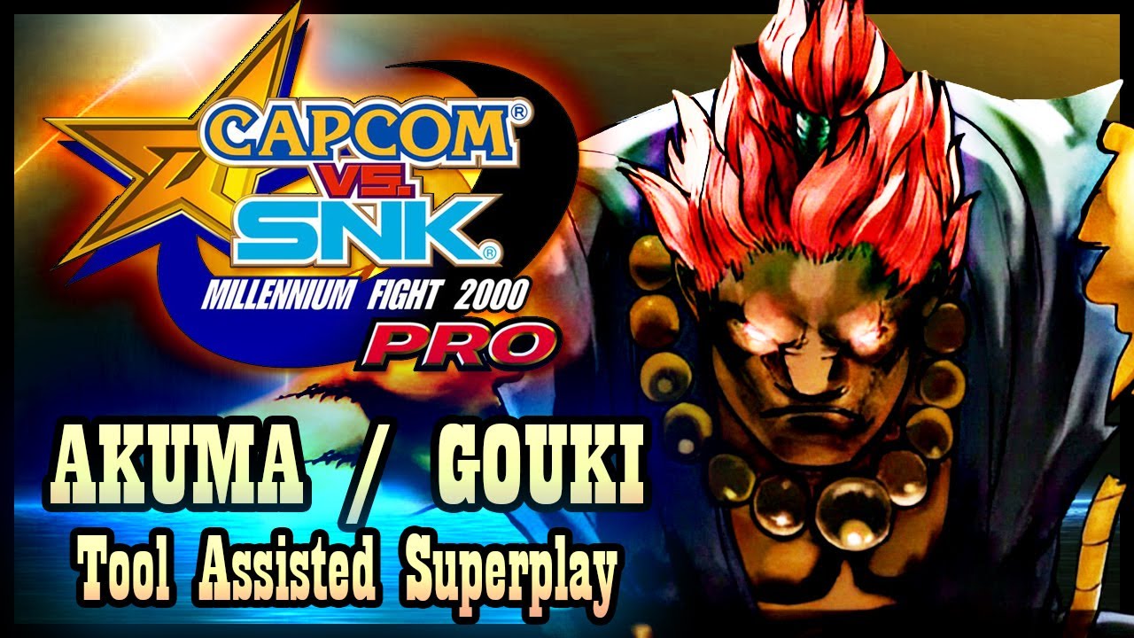 【TAS】CAPCOM VS SNK PRO (PSX / 2000) - AKUMA / GOUKI - YouTube