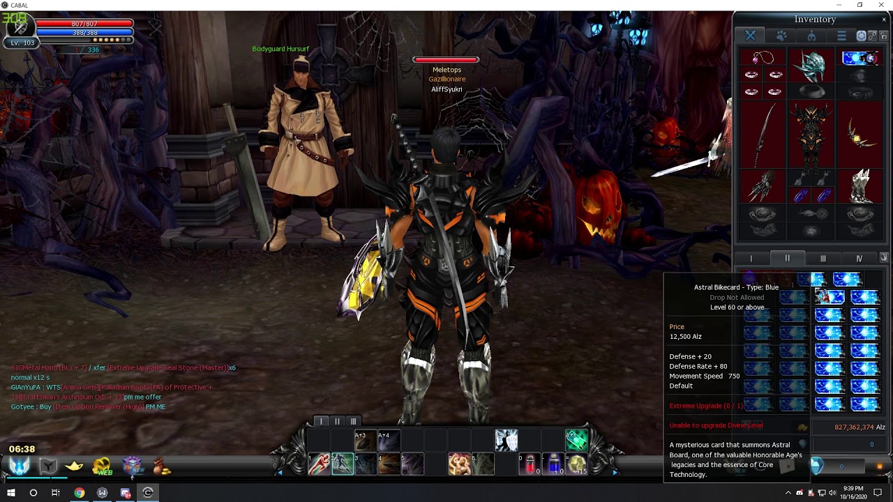 Cabal Extract Blue bike x113 - YouTube