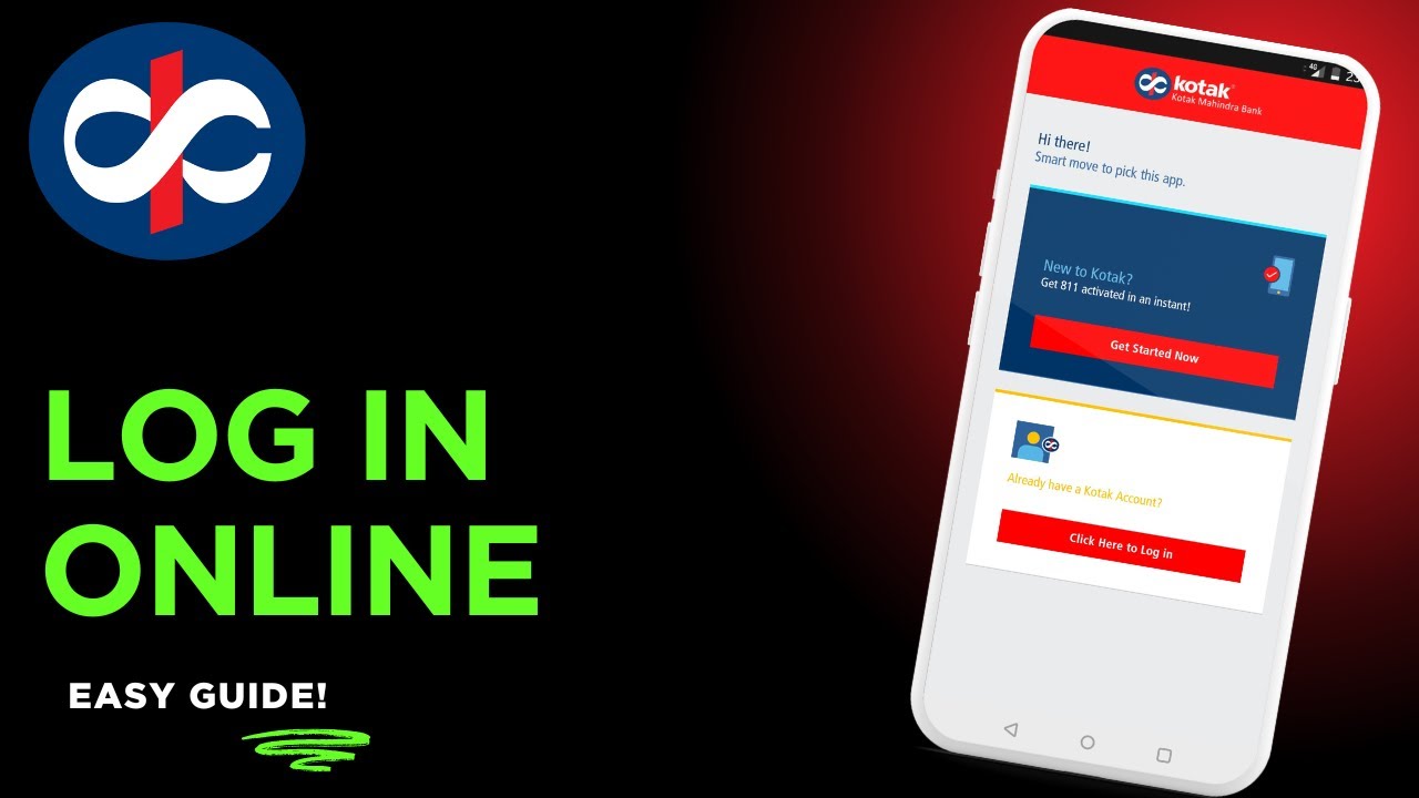 How to log in to the online banking system of Kotak Mahindra Bank - YouTube