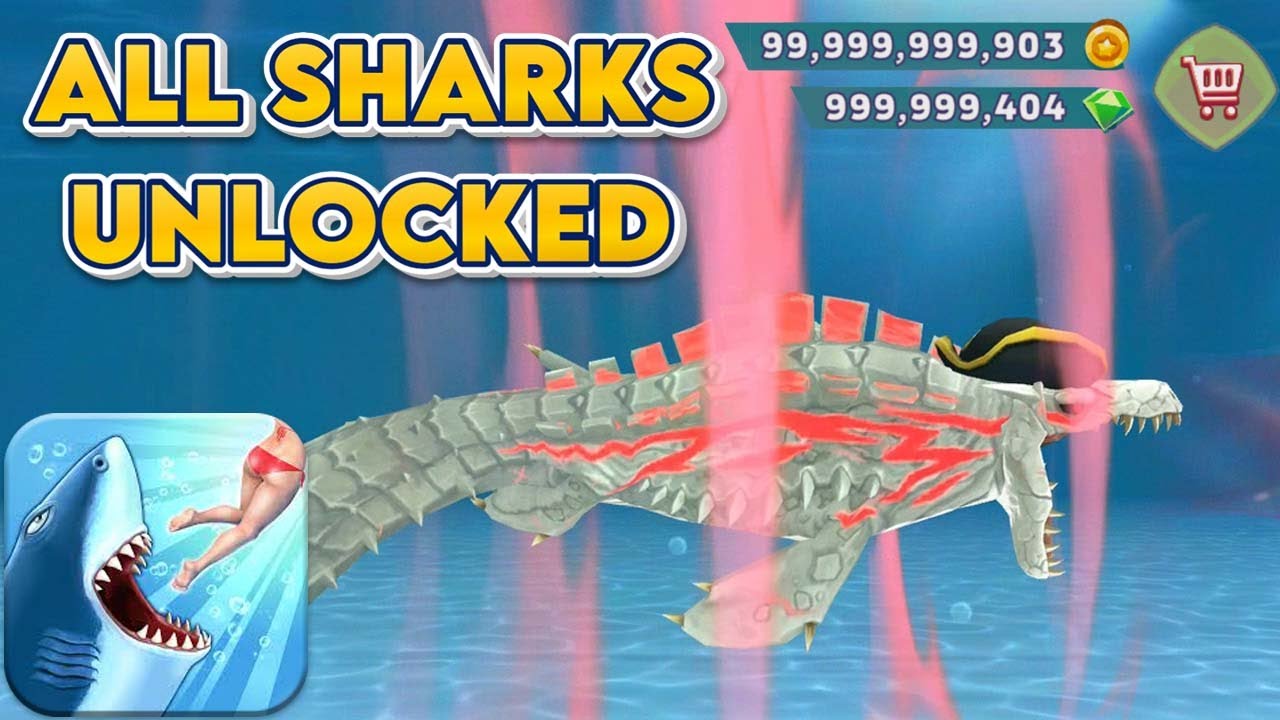 How to Get Unlimited Coins and Gems in Hungry Shark Evolution | No Ads ...