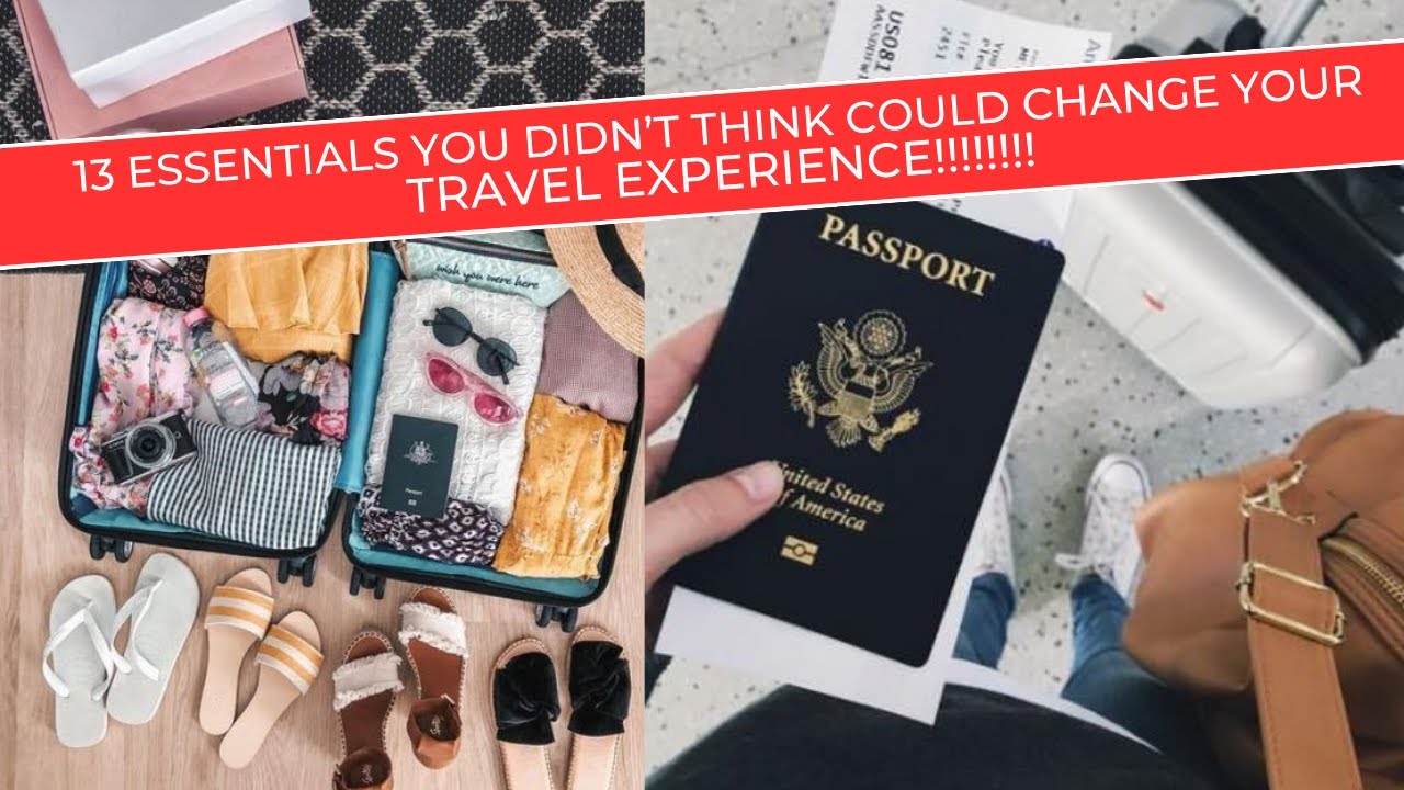 Make Your Traveling Easier : 13 Travel Essentials & Hacks - YouTube
