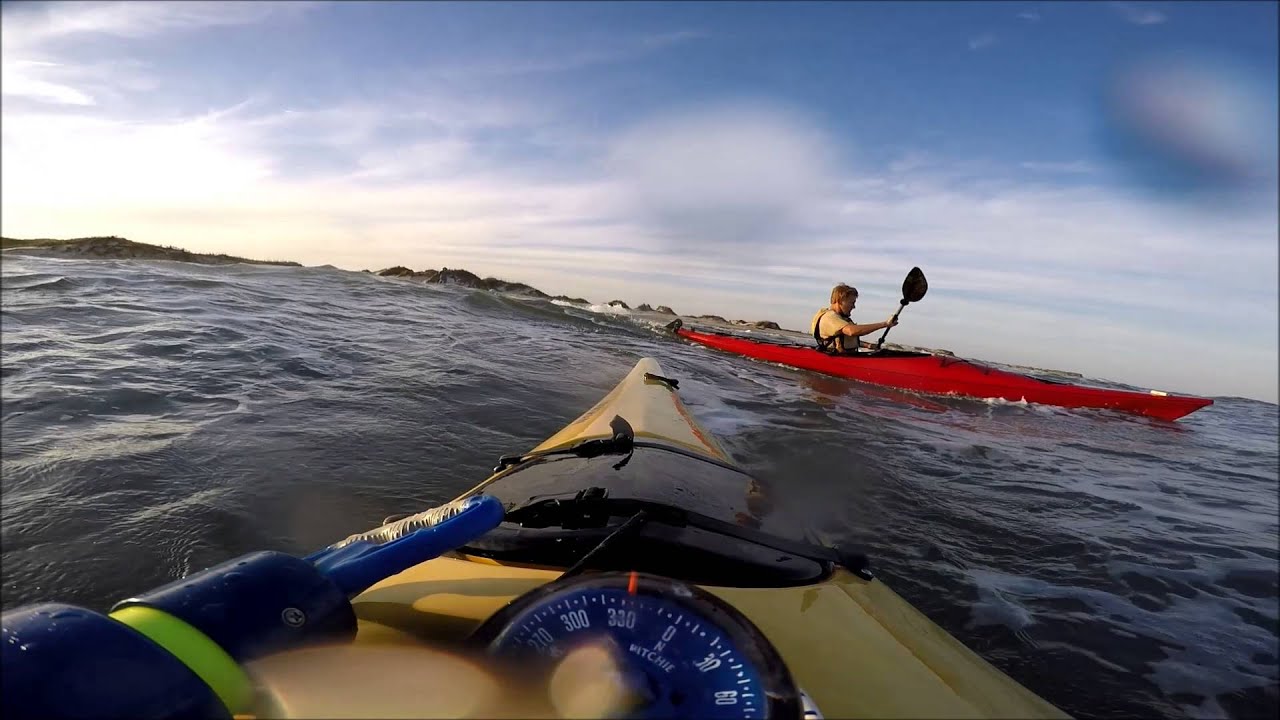 Kayaking with Troop 180 in the Surf off of Matagorda Island, TX - YouTube