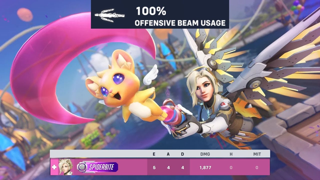 Mercy Blue Beam Only?!?!? (Trolling My OW2 Teammates On Mercy ...