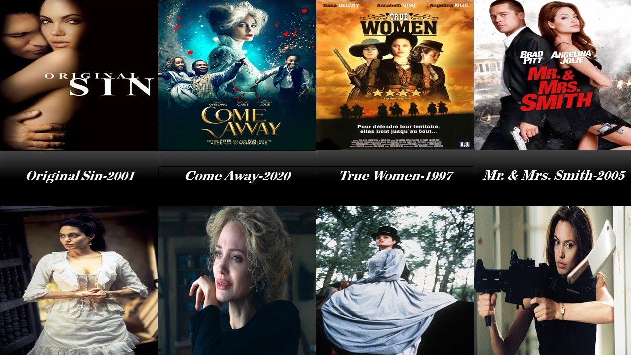 Angelina Jolie all the movie she played - YouTube