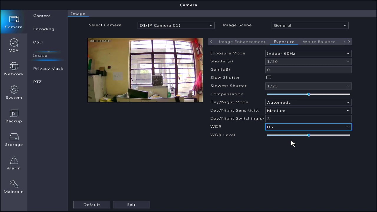 unv nvr - activating WDR mode - YouTube