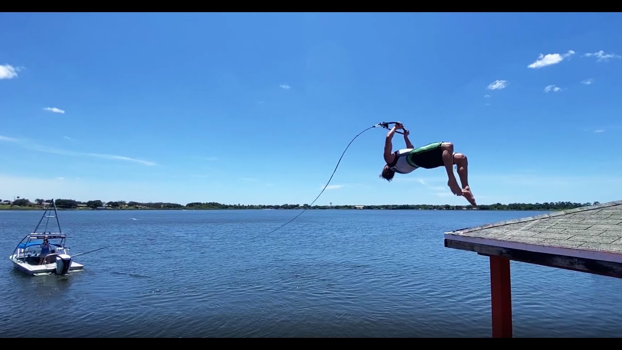 Ben Groen back flip barefoot waterskiing start!! | World Barefoot ...