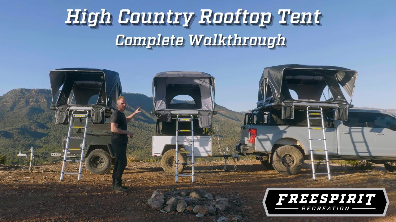 Freespirit Recreation High Country Series Roof Top Tent Walk Through ...