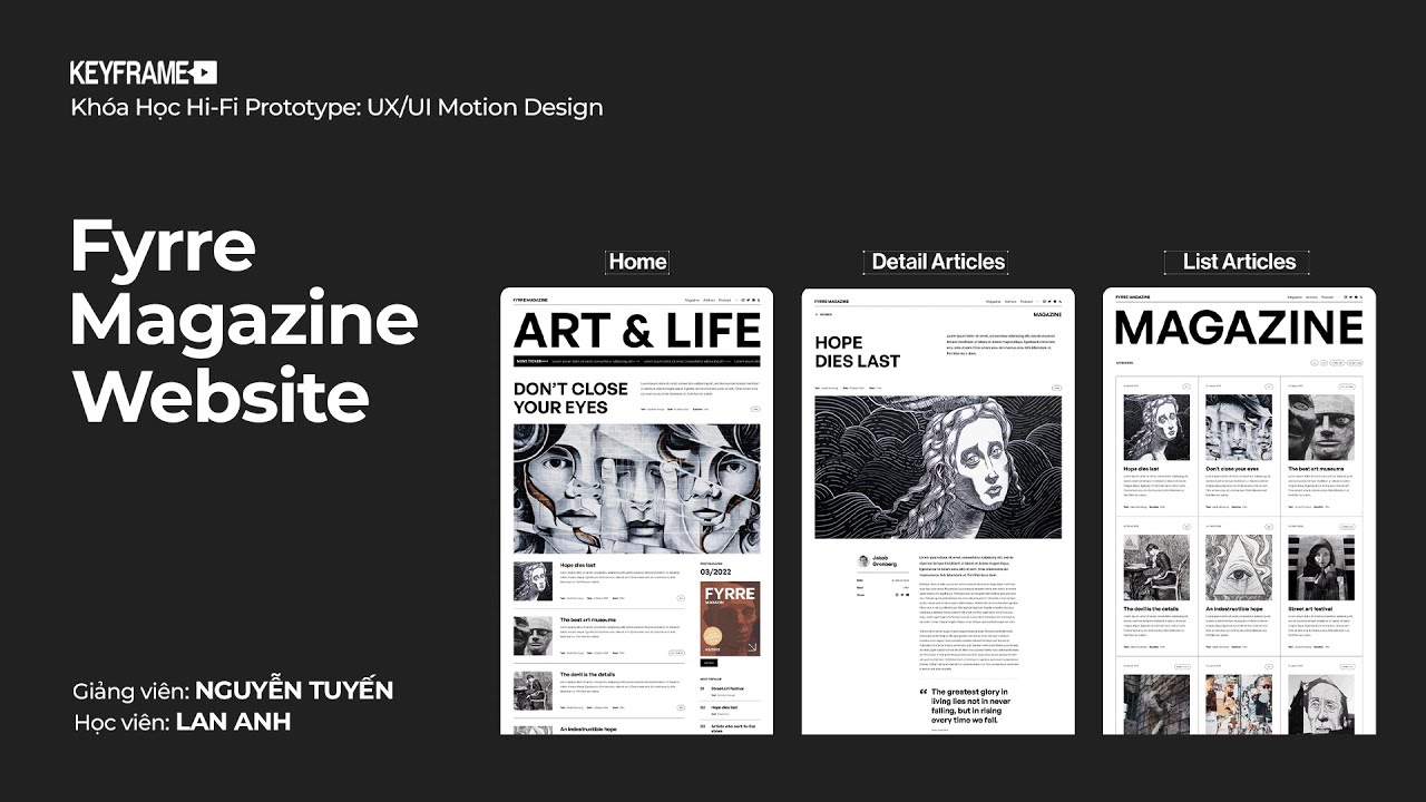 Hifi Prototype Magazine Website “Fyrre” - YouTube