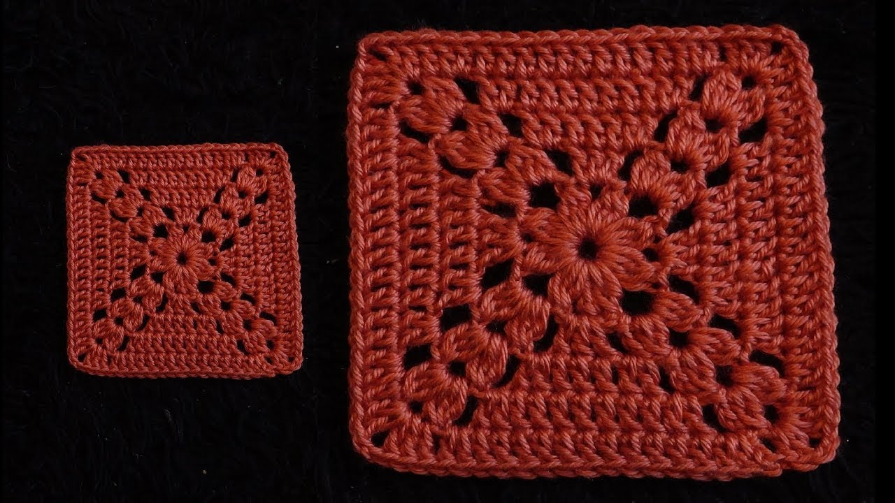 How to Crochet MARIA Square Motif Pattern #1140│by ThePatternFamily ...