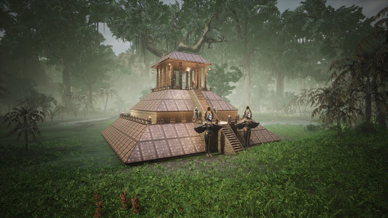 Jungle Derketo Temple Build Conan Exiles - YouTube