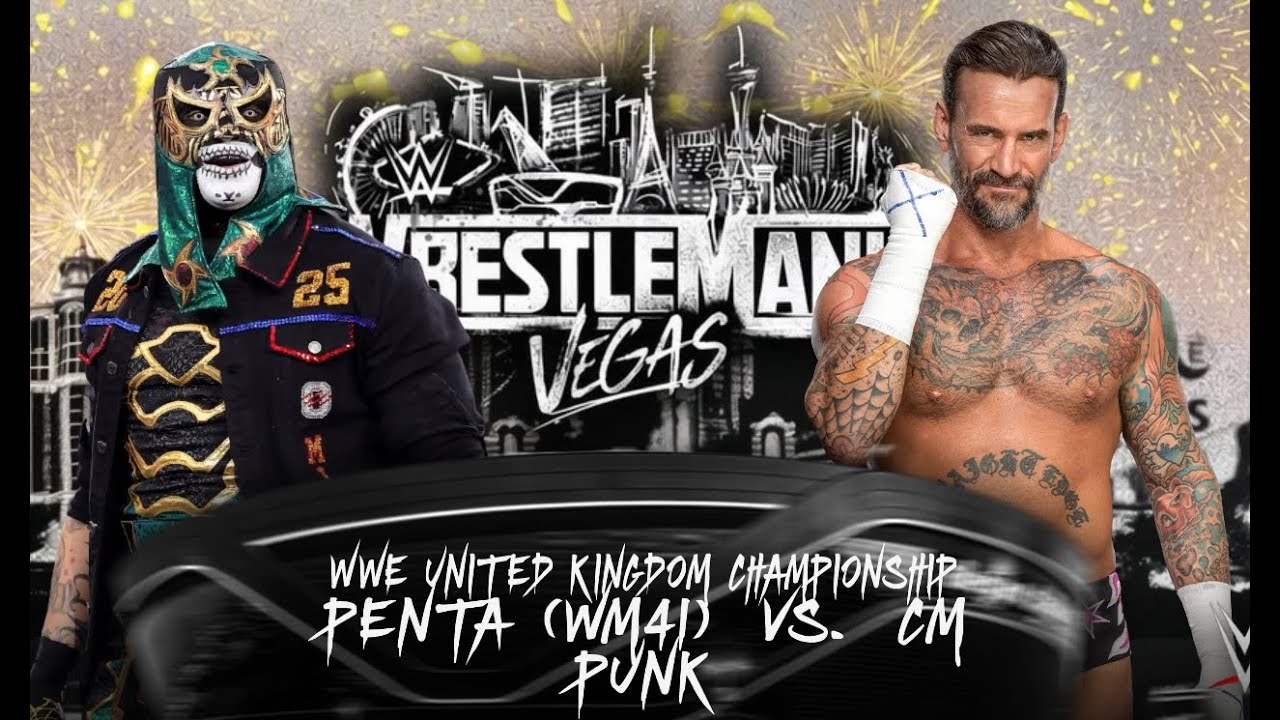 CM Punk Challenges Penta for the UK Title! 🔥 Unbelievable WrestleMania ...