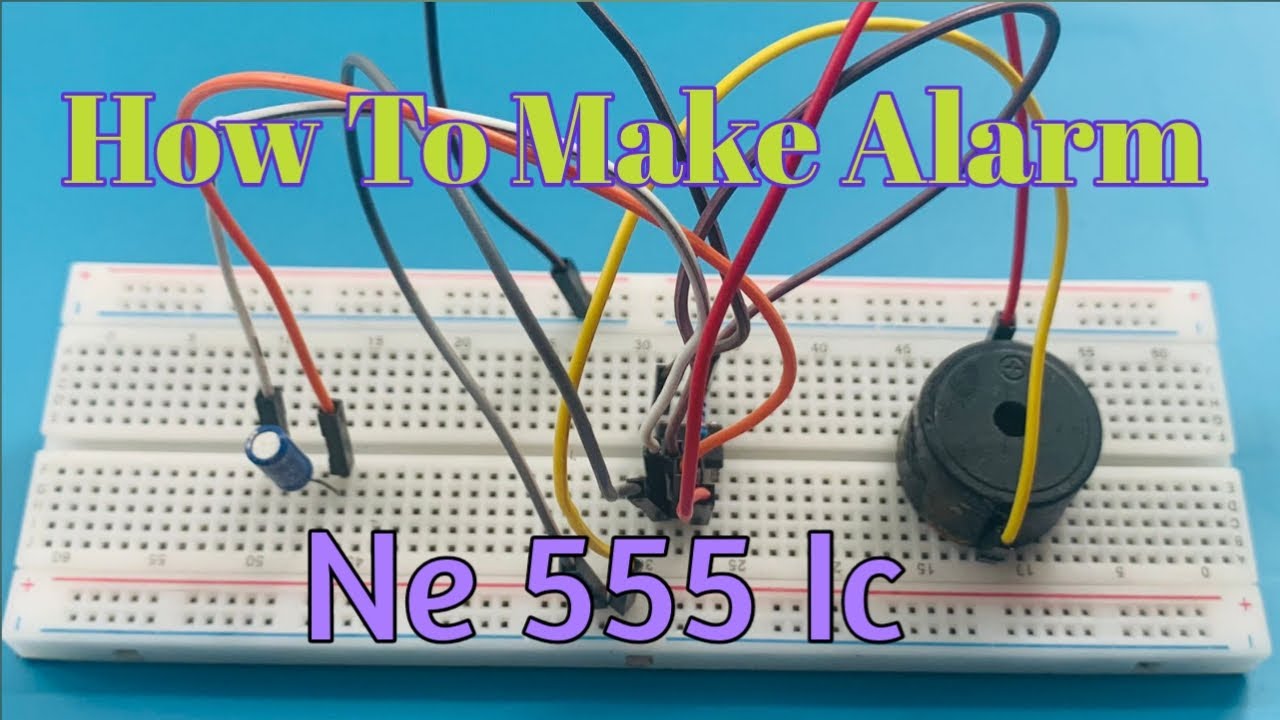 Make a buzzer beep sound using a NE555 timer - YouTube