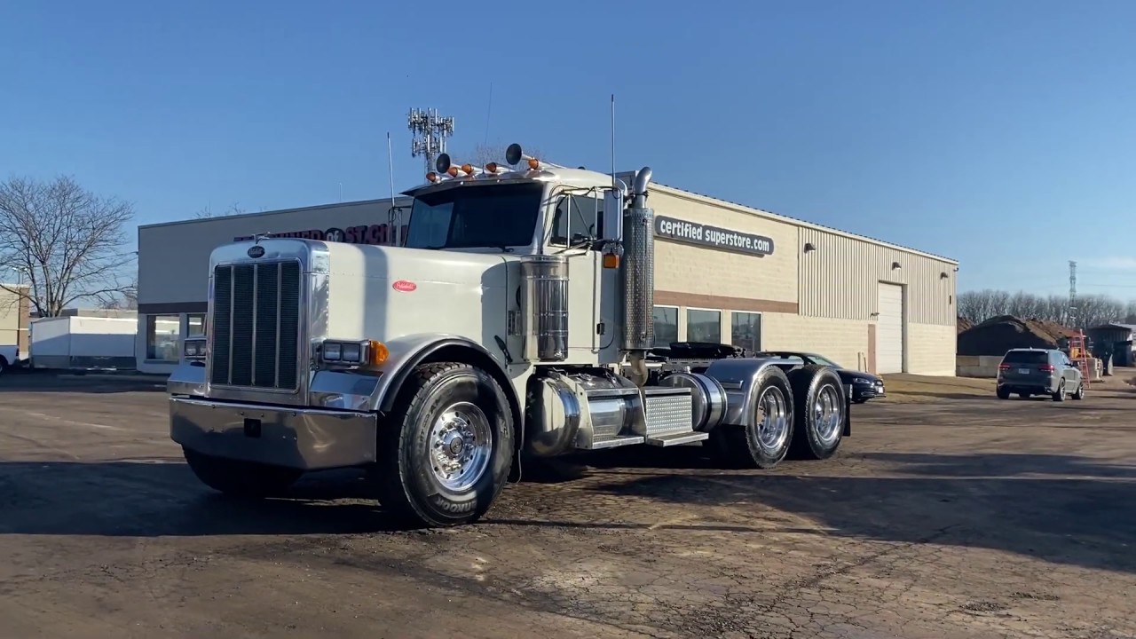 2002 Peterbilt 379 Heavy Haul 550HP 6NZ CAT C15 - YouTube
