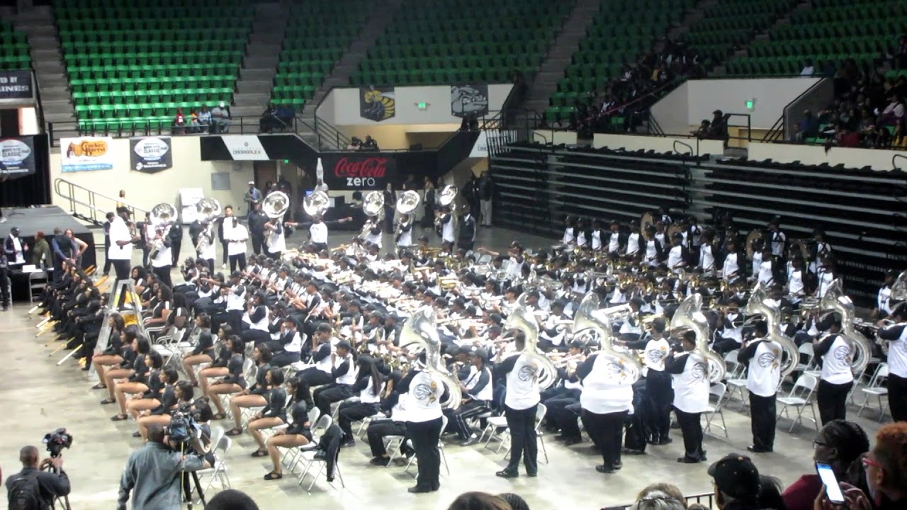 Alabama State University Mighty Marching Hornets Band Pre Battle Warm ...