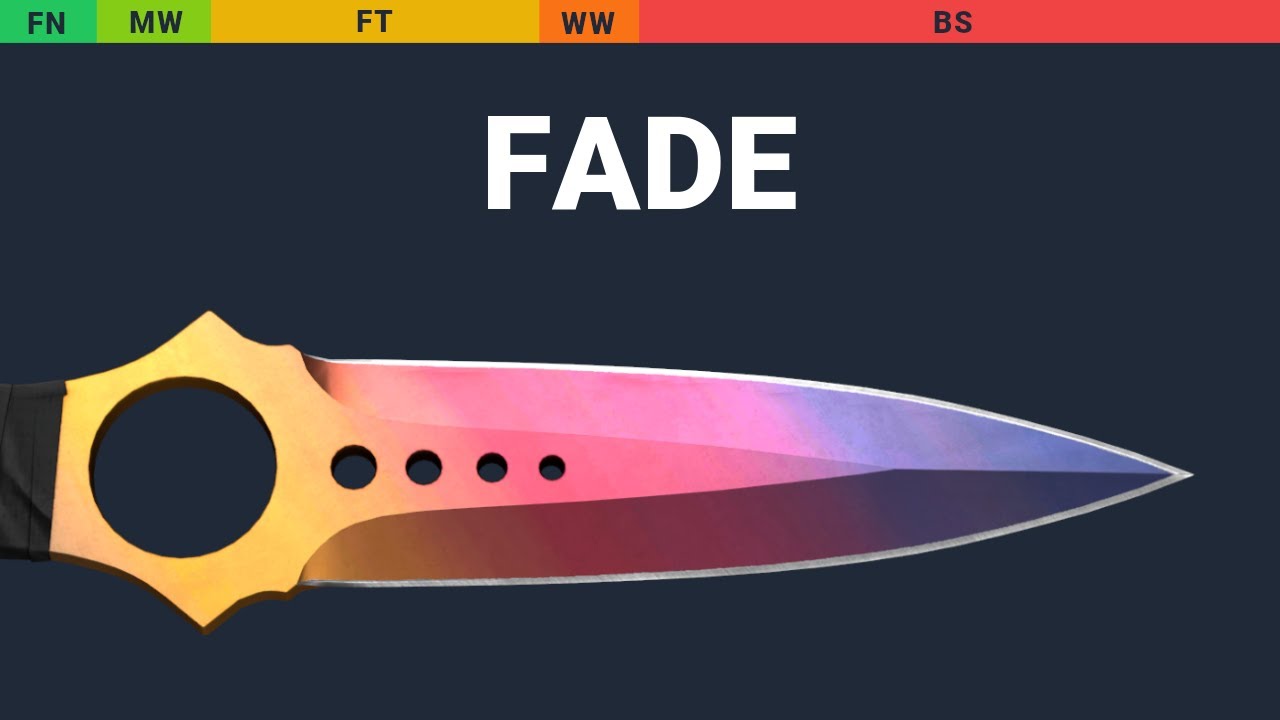 Skeleton Knife Fade - Skin Float And Wear Preview - YouTube