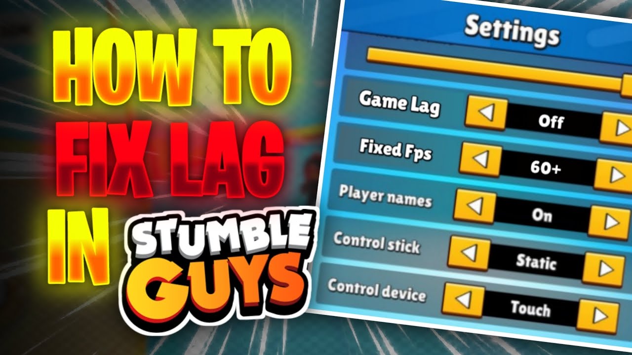 How To Fix Stumble Guys Lag | Easy Trick | By @Riham9002 - YouTube