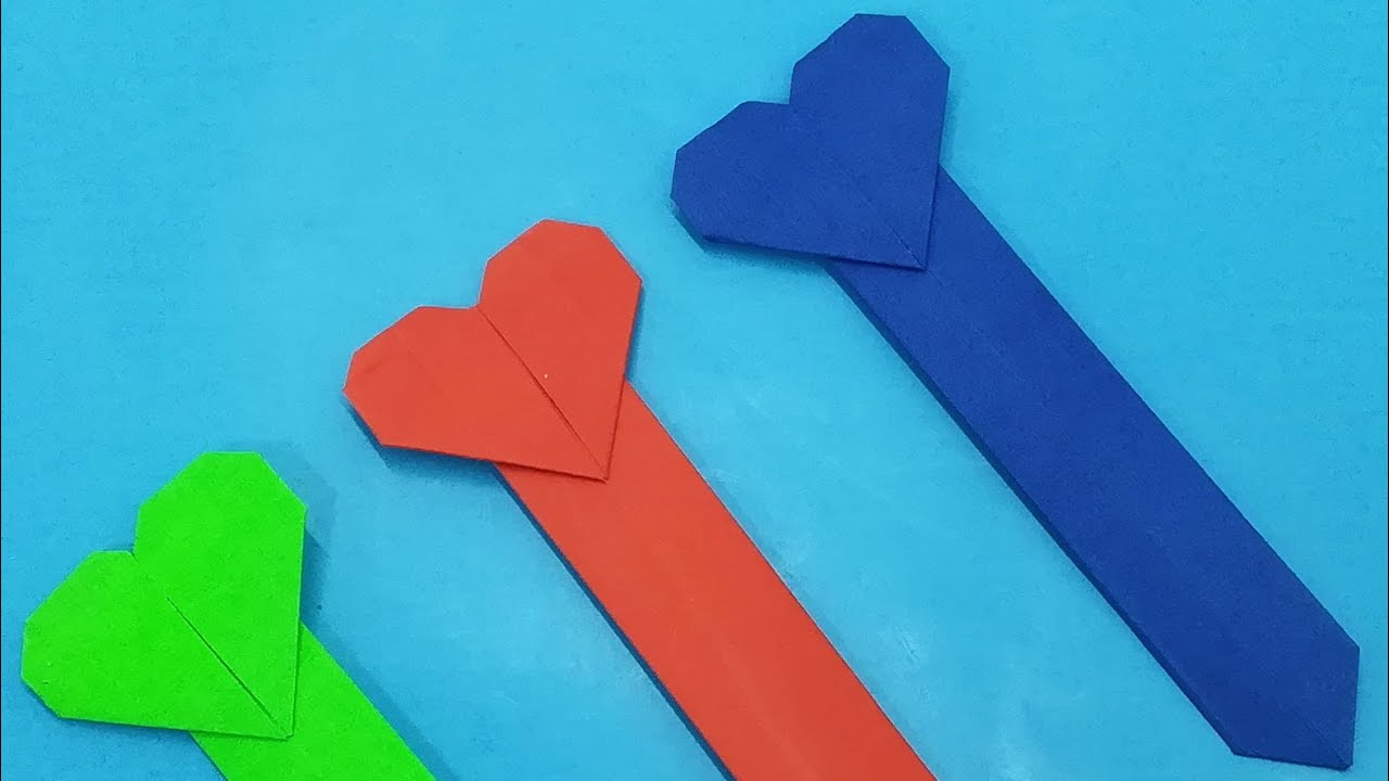 Heart Shape Bookmark Making Ideas Very Easy | Do it Yourself at home ...