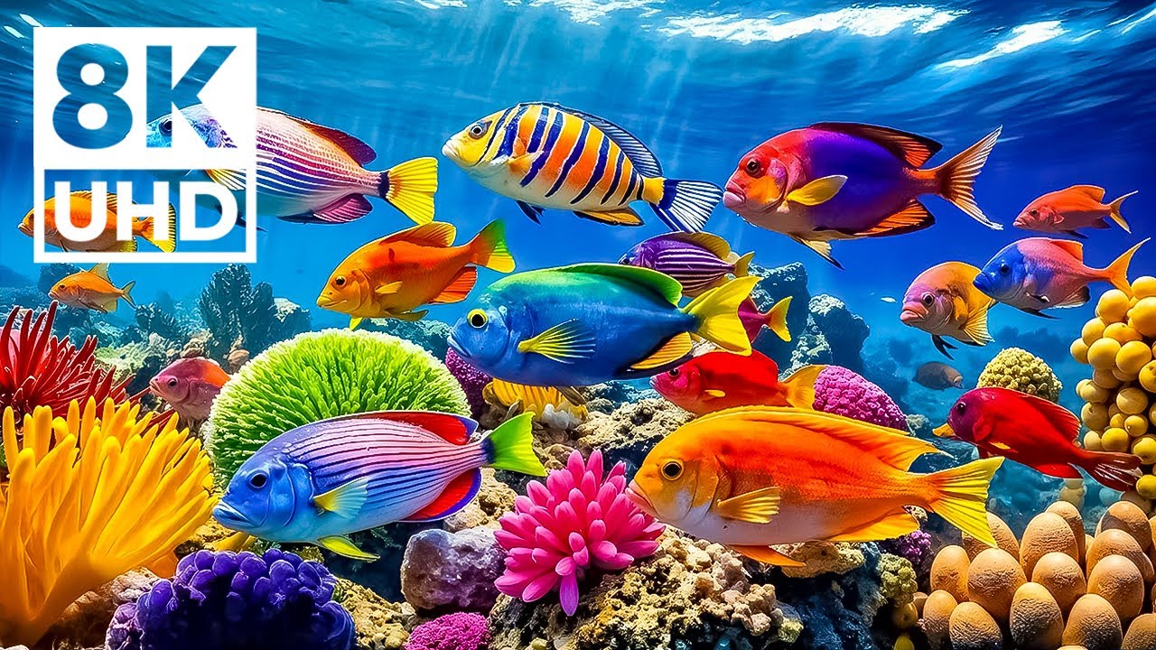 8K Coral Symphony – Relaxing Ocean Life & Tropical Fish for Peaceful ...