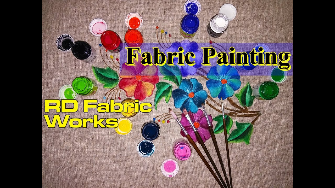 Fabric Painting - RD Fabric Works - YouTube