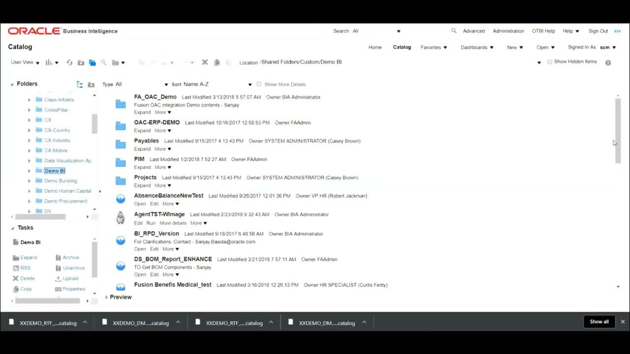 How to migrate BI Report in Oracle Fusion ERP Cloud - YouTube