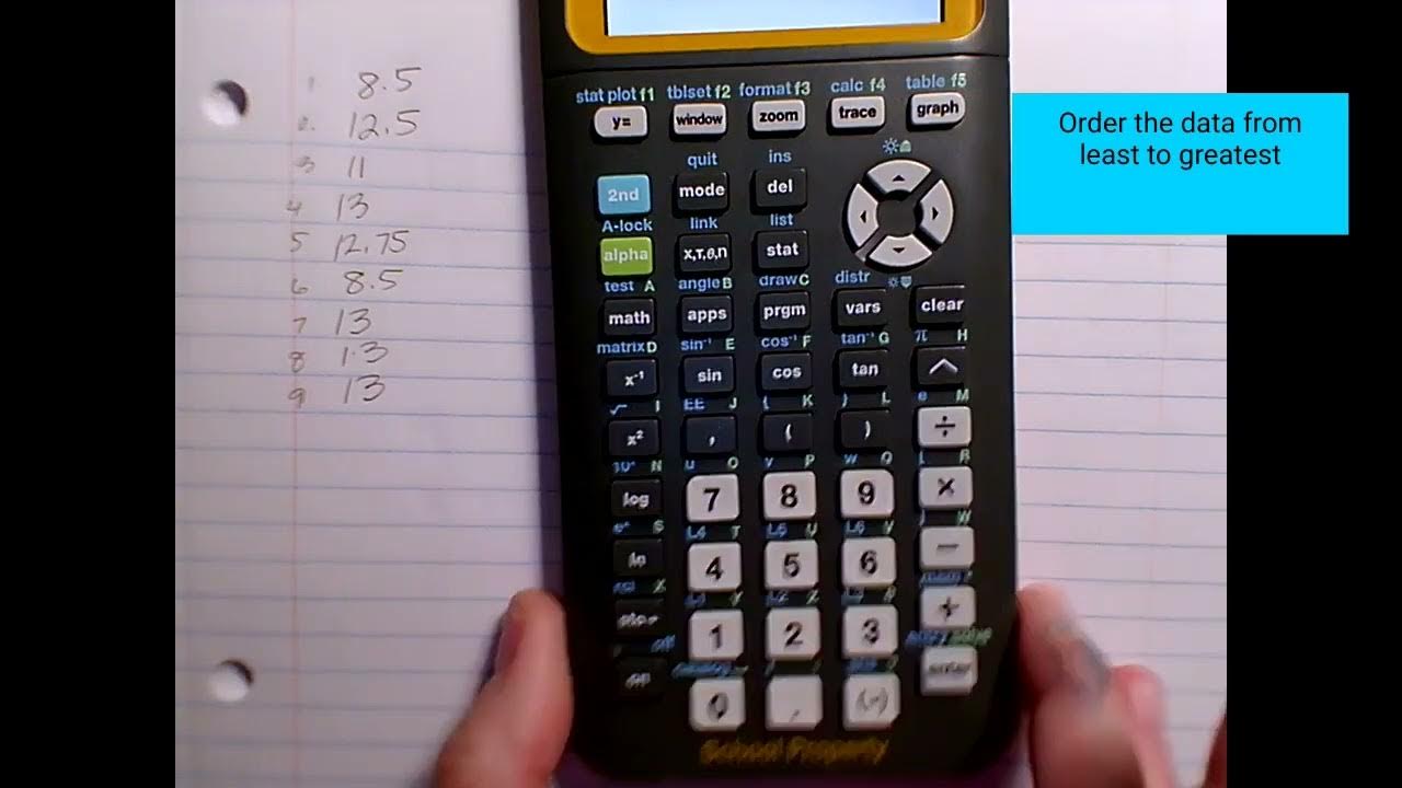 video lesson Using TI84 Lists and basic stats - YouTube