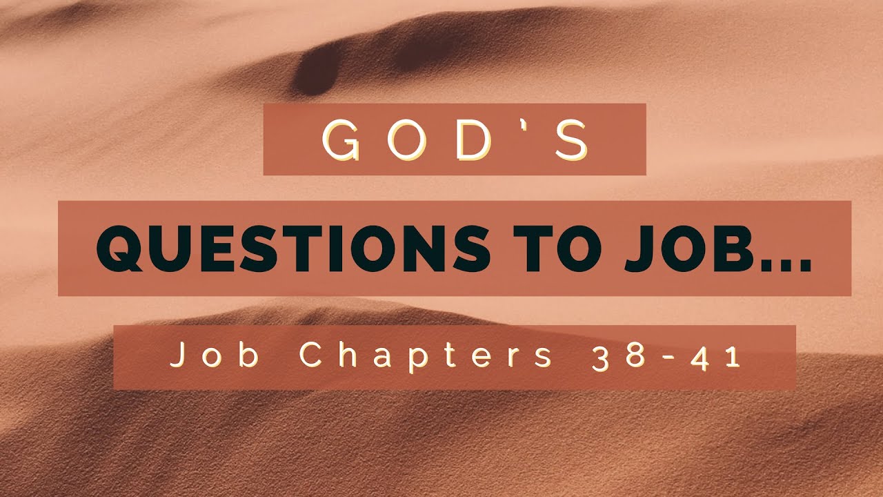 God's Questions To Job... - YouTube