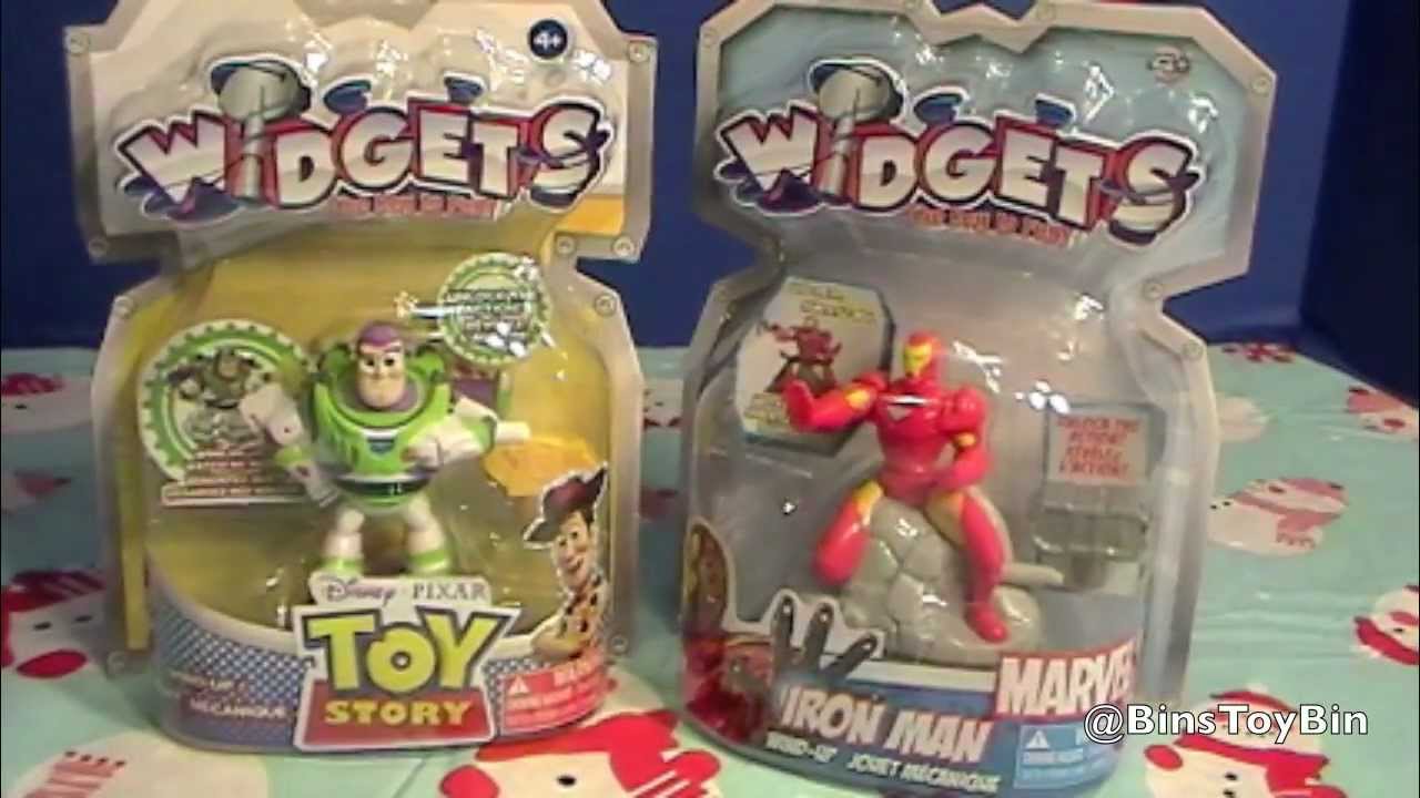 Iron Man & Buzz Lightyear Widgets Wind-Up Toys Review! 2012 Stocking ...