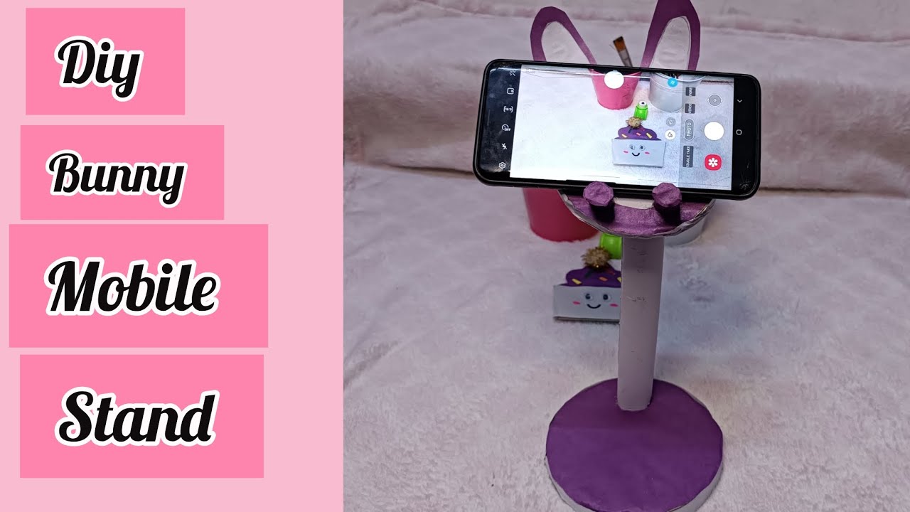 How to make a mobile stand| DIY mobile stand | how to make a tripod ...