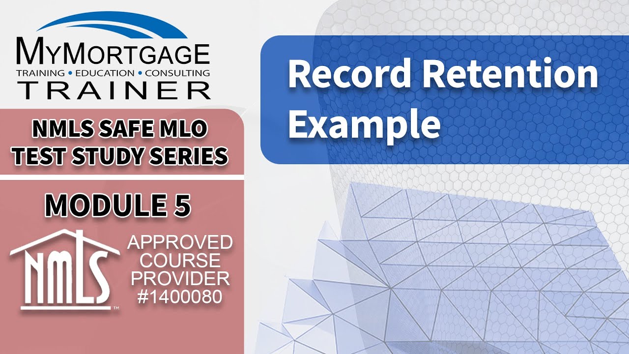 ECOA Record Retention Example (Module 5) | NMLS SAFE MLO Exam Study ...
