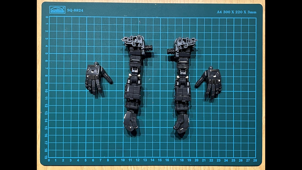 PG Unleashed RX-78-2 Gundam - Phase 01 to 02 - Arms Frame - YouTube