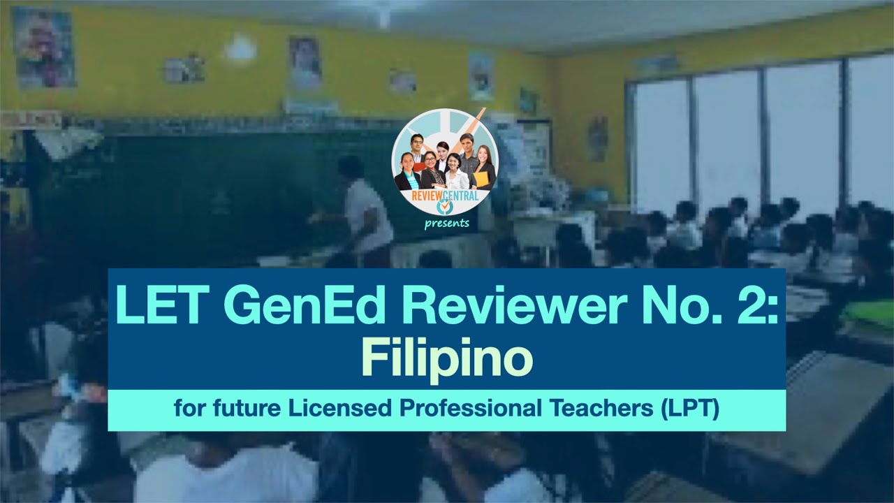 LET General Education Reviewer No. 2: Filipino | #reviewcentral #let # ...