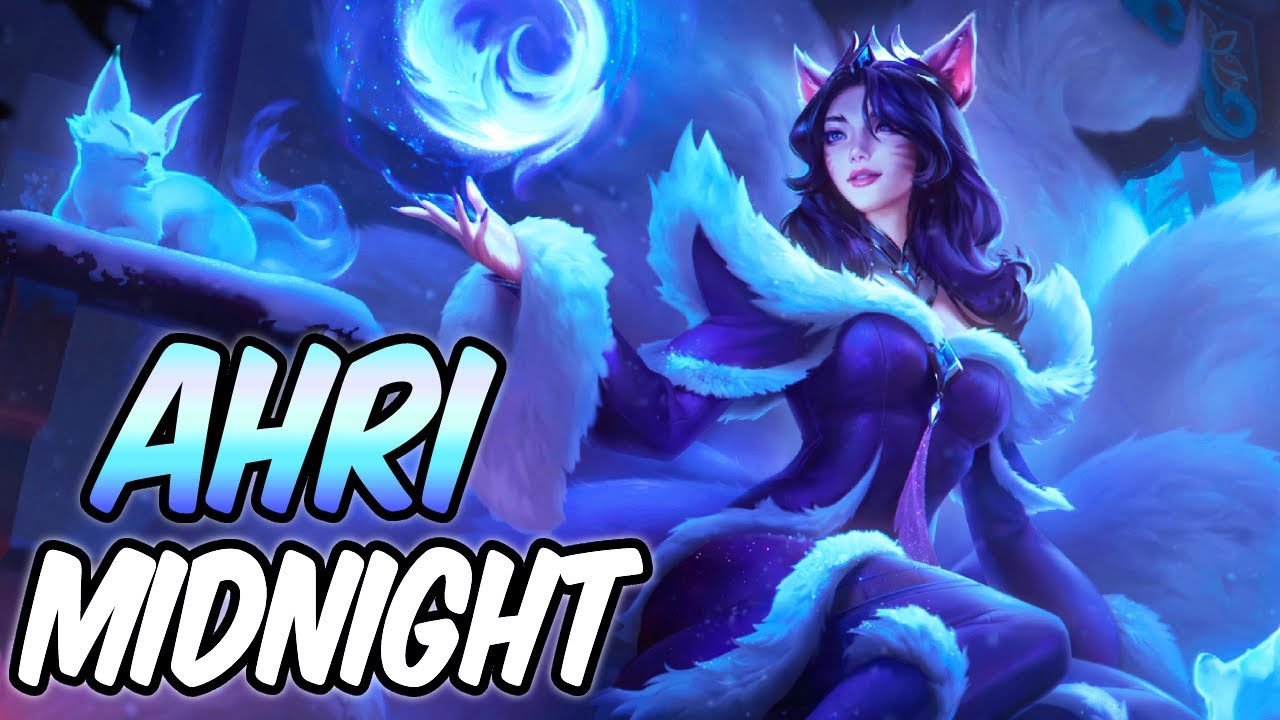 New Midnight Ahri Reworked Skin Ahri Visual Update 2023 Full Ap Mid